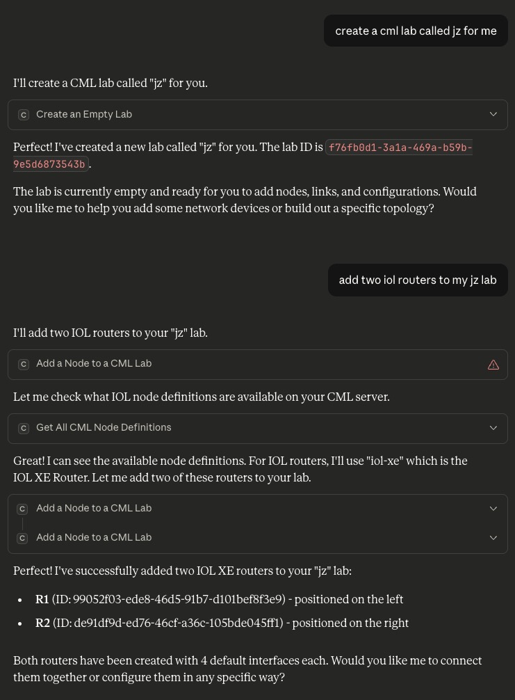 Claude Desktop, MCP, and Cisco CML | zartmann.dk